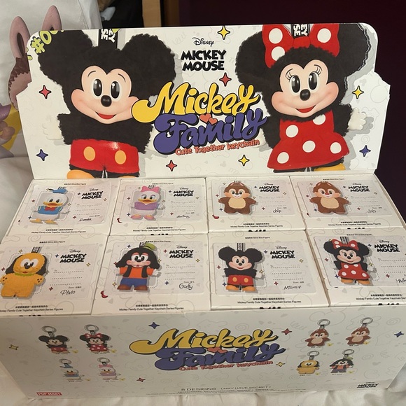 Disney | Toys | Pluto Disney Mickey Family Keychain Each | Poshmark